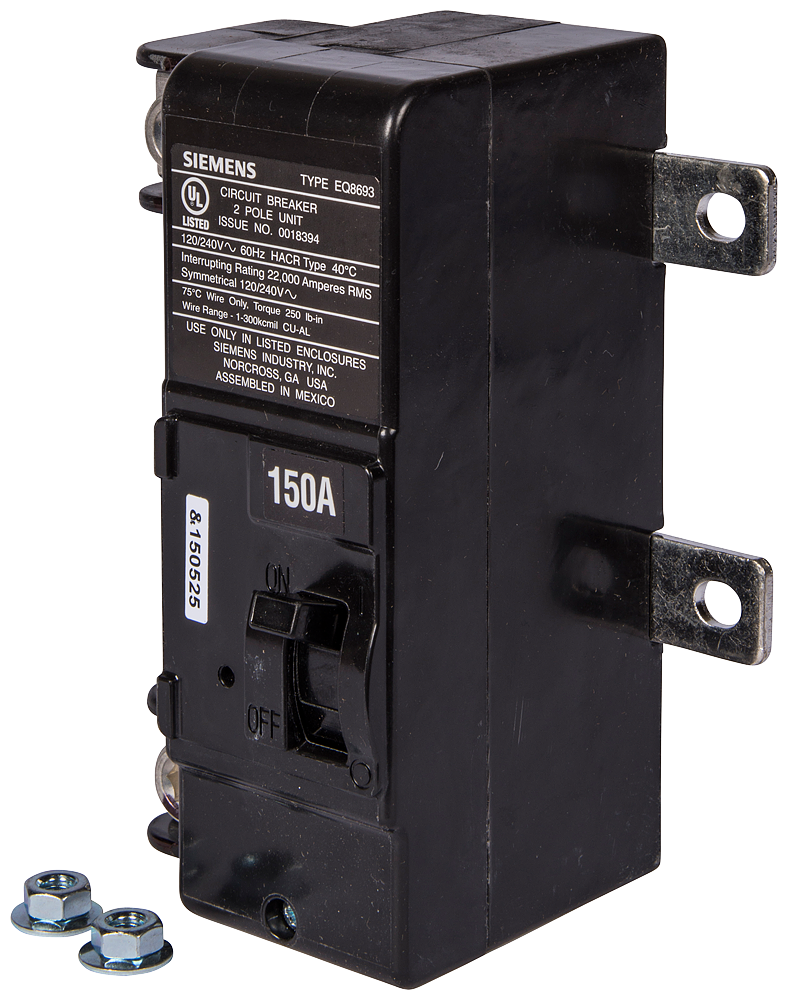 BREAKER 175A 2P 120/240V 22K EQXXXX MAIN : 4108MEJ : MBK175A | Shanor ...