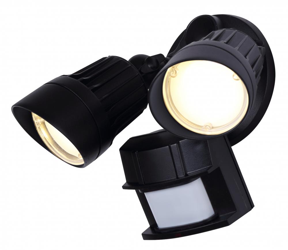 Dual Head LED Security Light, 20W, 1600 Lumens, Motion Sensing : 83TQ6 ...